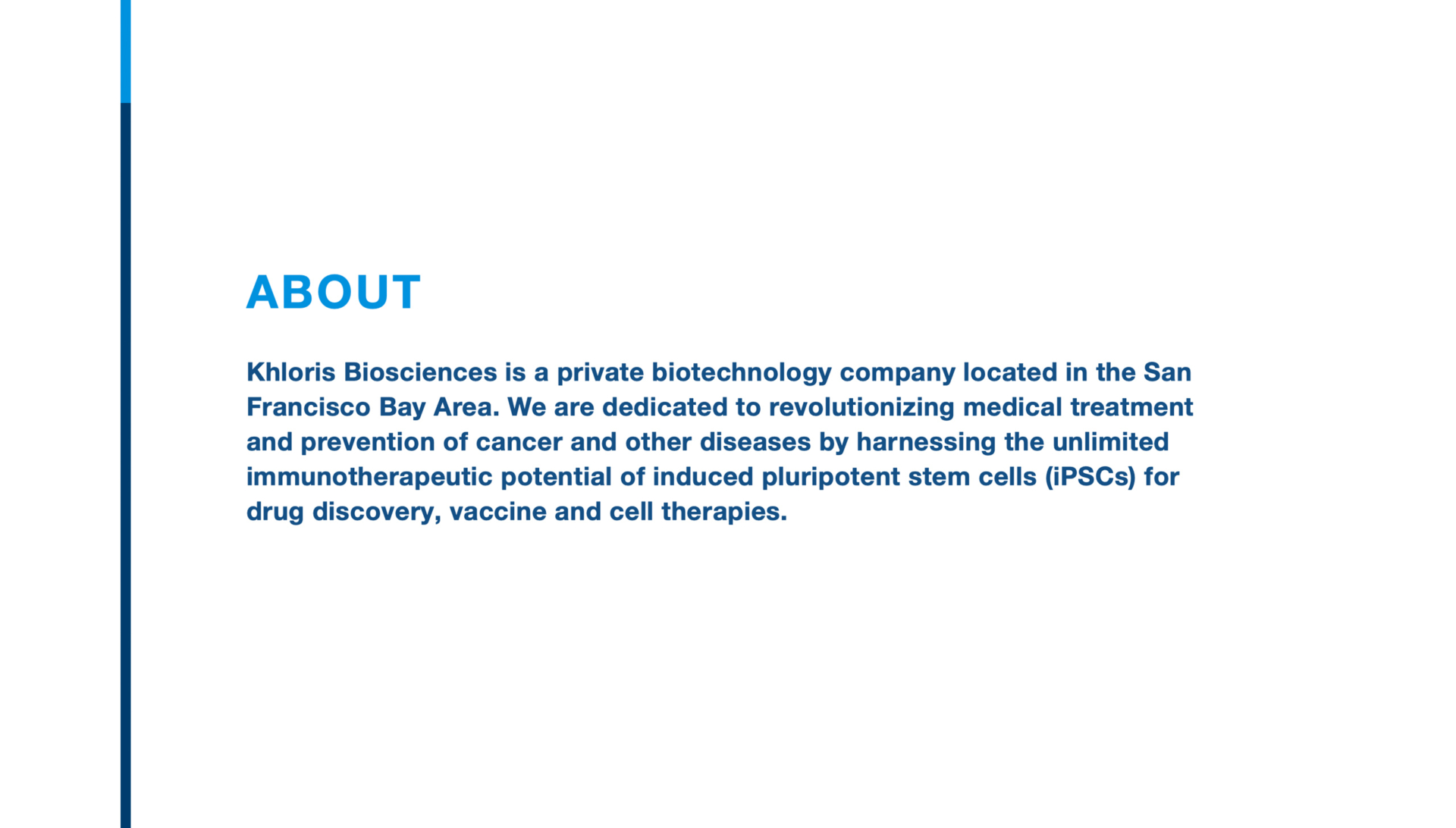 ANNETTE FISCHER — Khloris Biosciences